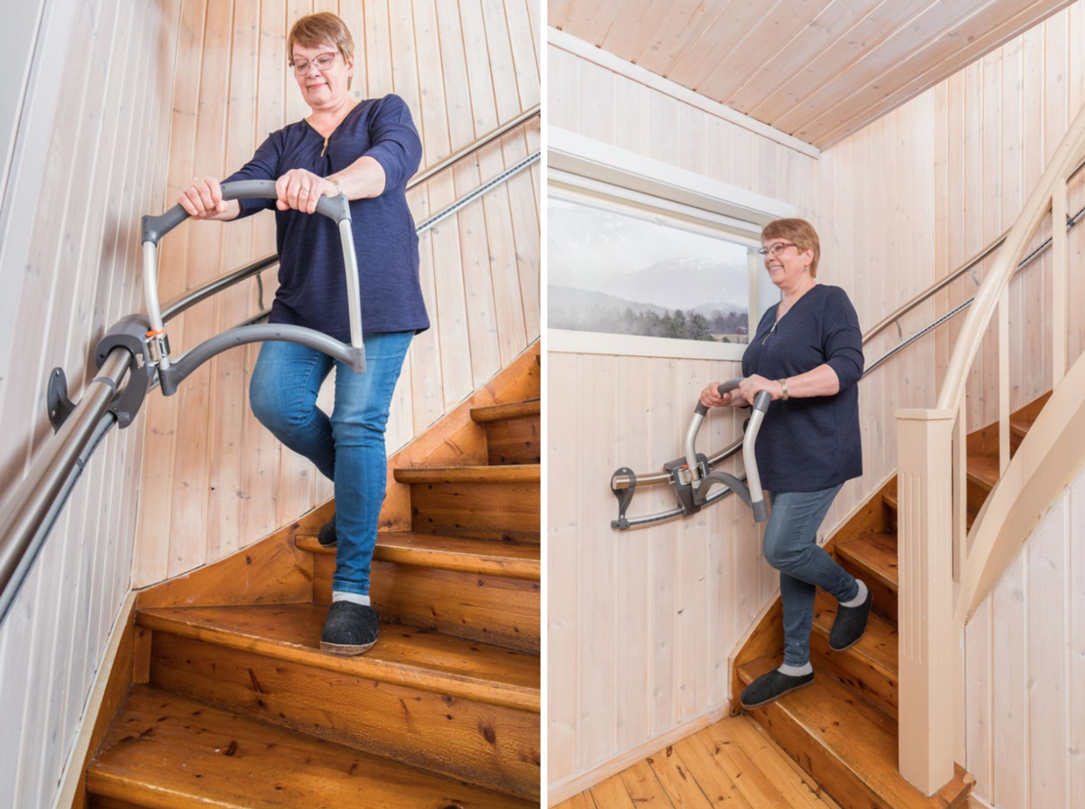 Guide on the topic of support when climbing stairs